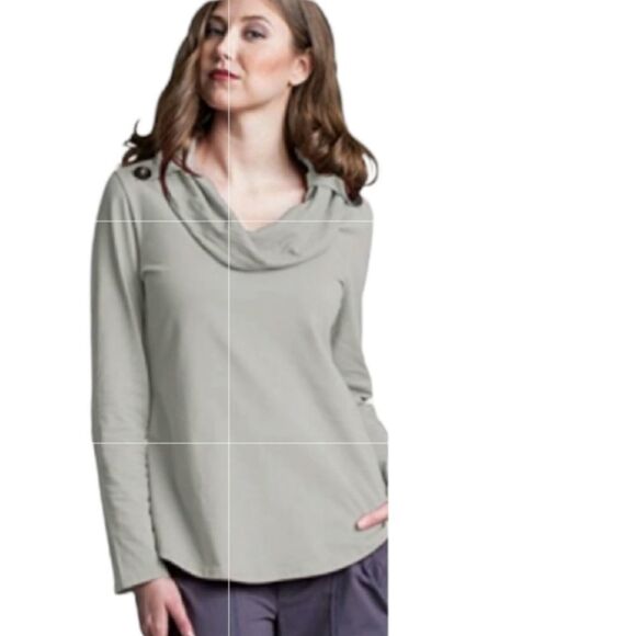 neon buddha | Tops | Neonbuddha Light Blue Buttoned Cowl Neck ...